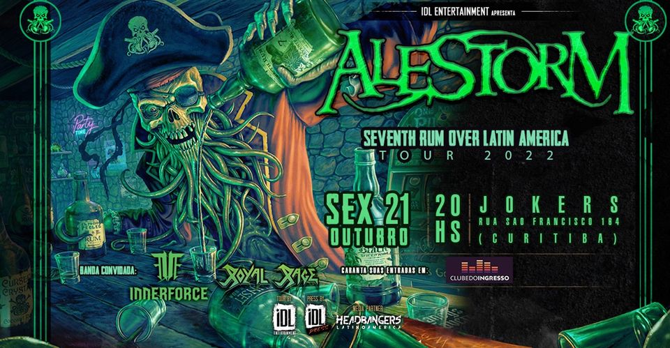 Turnê do Alestorm pela América Latina passa por Curitiba dia 21 de ...